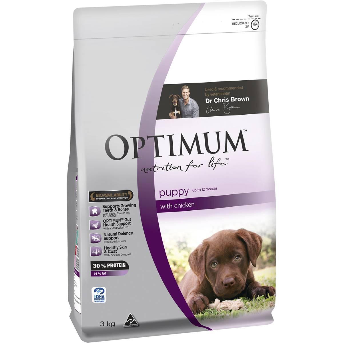 Optimum Dog Puppy Chicken 3kg - PremiumStockFeeds