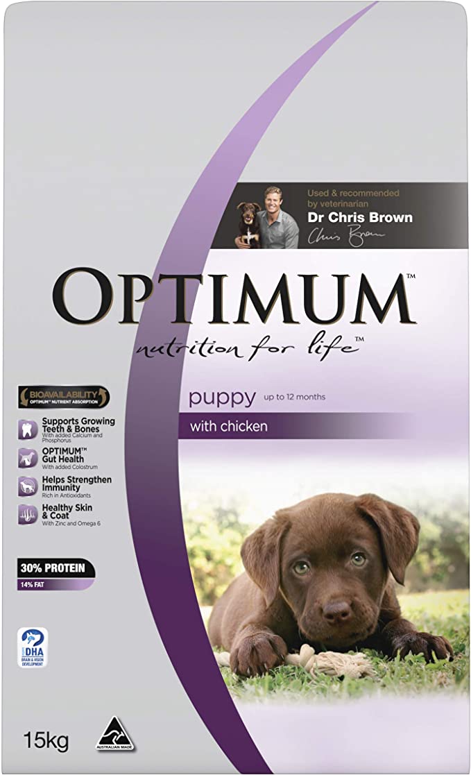 Optimum Puppy Chicken 15kg - PremiumStockFeeds